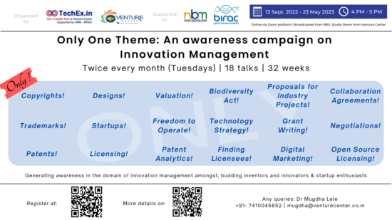 (13 Sep 2022- 23 May 2023) Only One Theme : An awareness campaign on Innovation Management