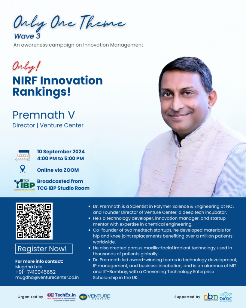 (10 Sept 2024) Only! NIRF Innovation Rankings!! (Part 01 of Only One ...